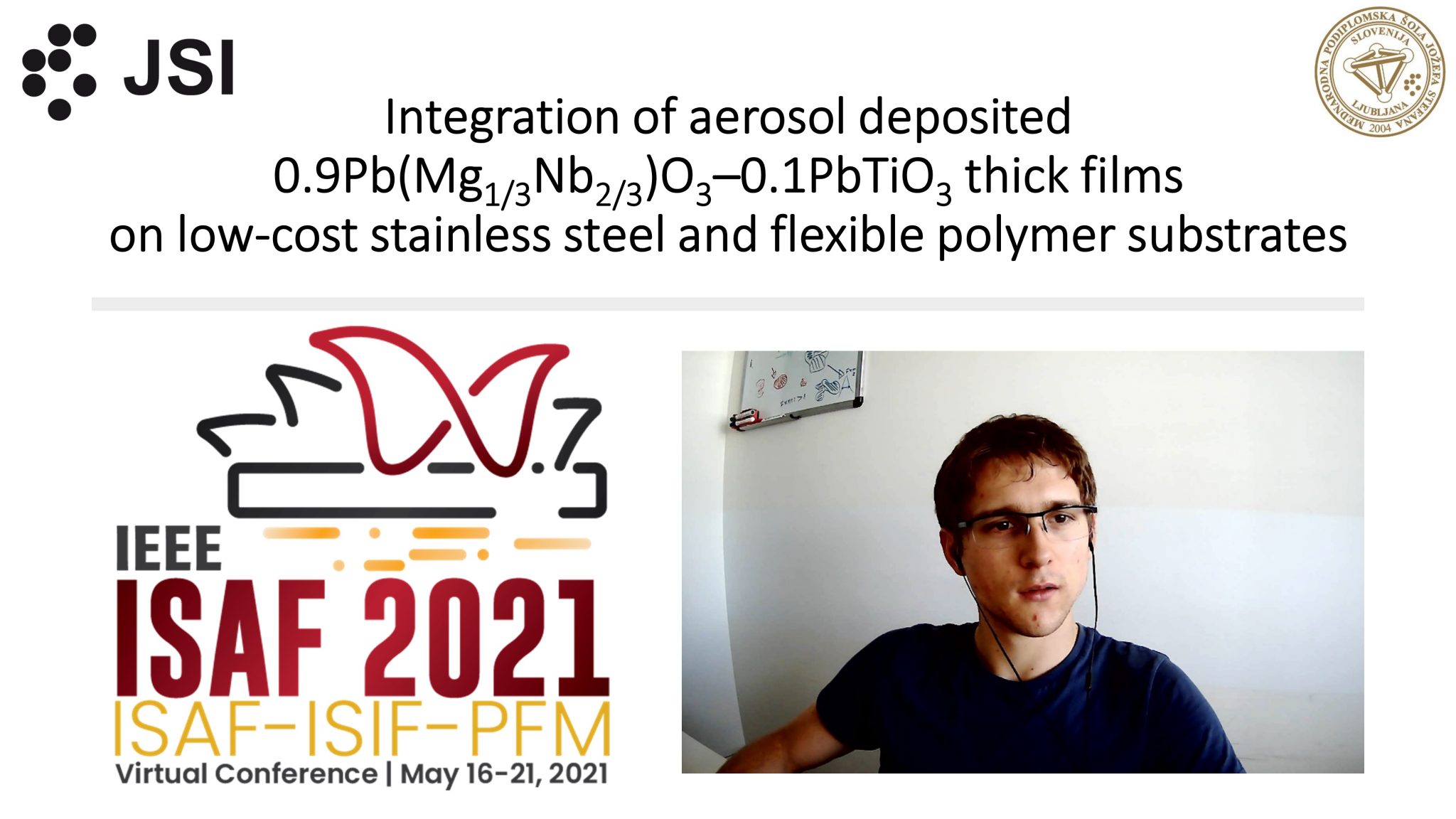 Matej Šadl was awarded with a second place on the ISAF 2021 student ...